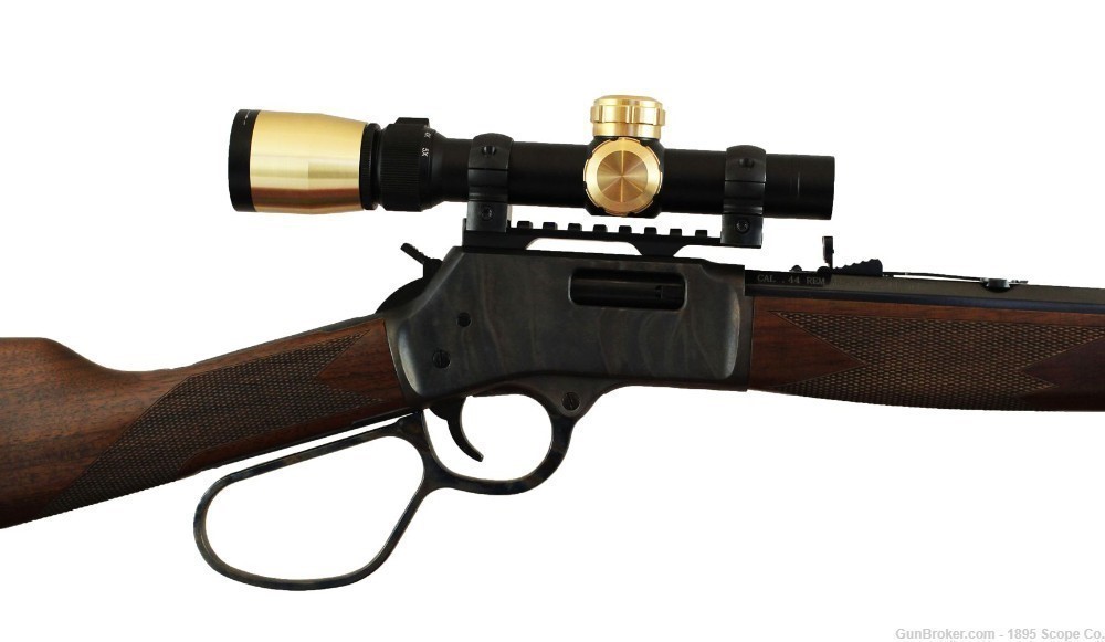 Brass Rifle Scope For Henry Big Boy & Henry Lever Action Rifles - Gun ...