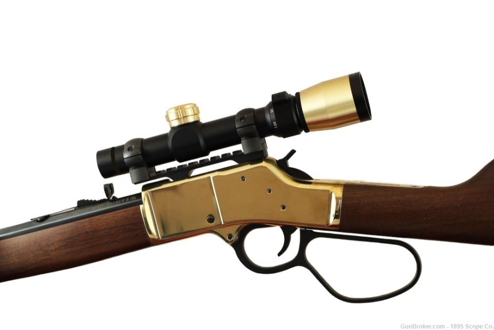 Brass Rifle Scope For Henry Big Boy & Henry Lever Action Rifles - Gun ...