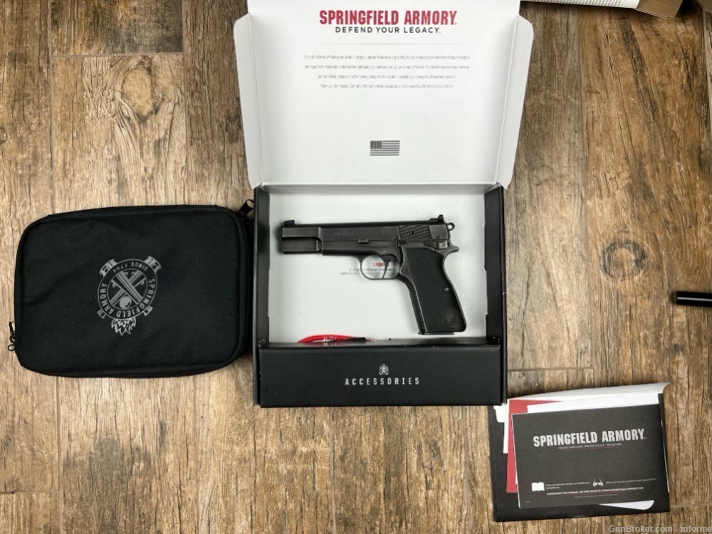 Nighthawk Custom Hi-Power / Springfield SA-35 w/ Smoked Nitride Finish ...