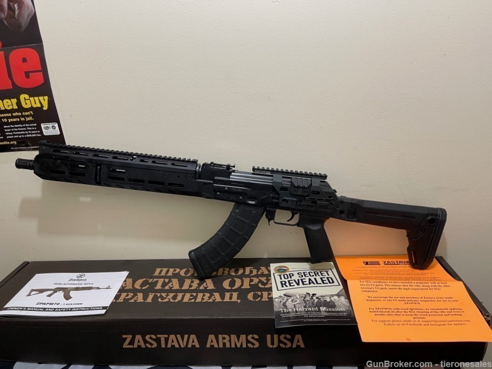 zastava zpap m70 MLOK modern extended rail AK-47 7.62x39 ZR7762XR ...