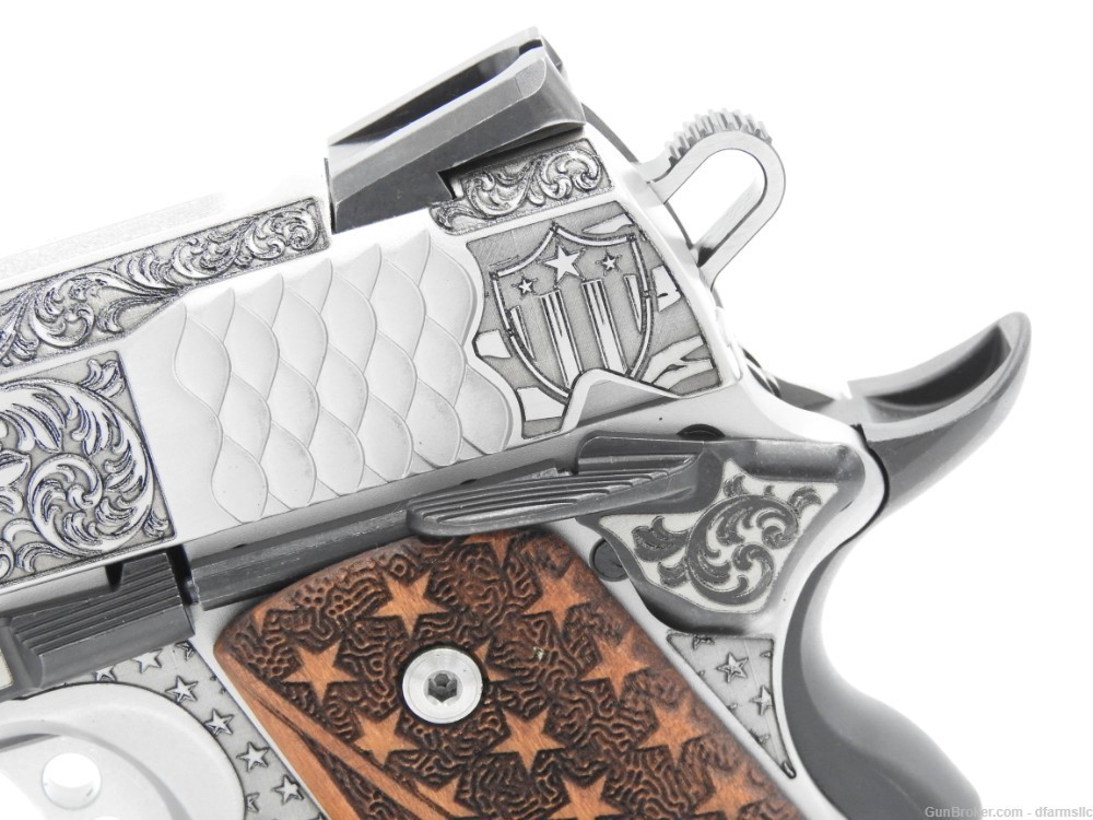 Rare Custom Engraved S&W Smith & Wesson 1911 E Series 45 ACP US Patriot ...