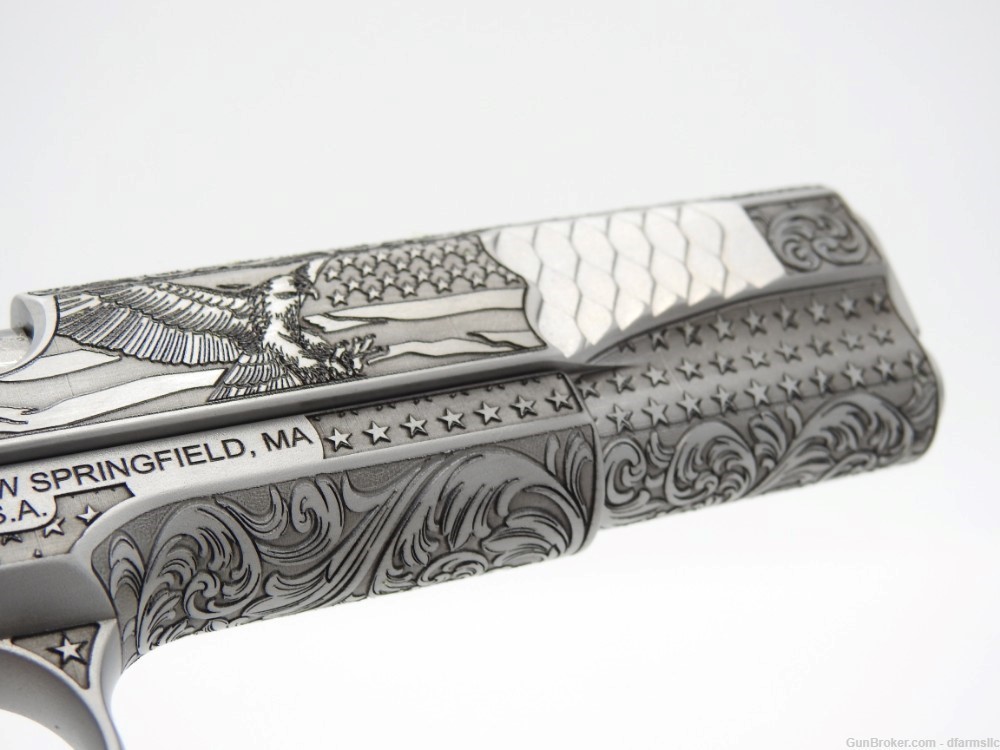 Rare Custom Engraved S&W Smith & Wesson 1911 E Series 45 ACP US Patriot ...