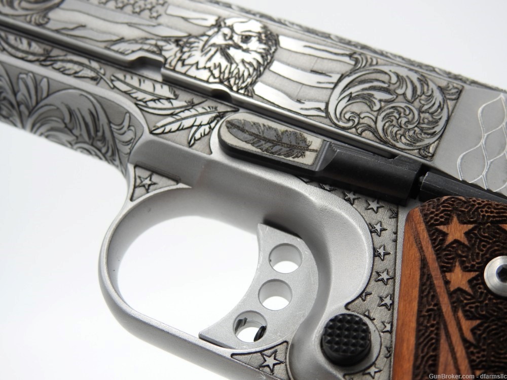 Rare Custom Engraved S&W Smith & Wesson 1911 E Series 45 ACP US Patriot ...