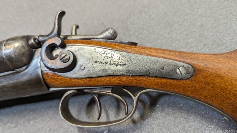 W.H. Hamilton Belgian Side by Side 12 Gauge SXS Damascus PENNY STEEL ...