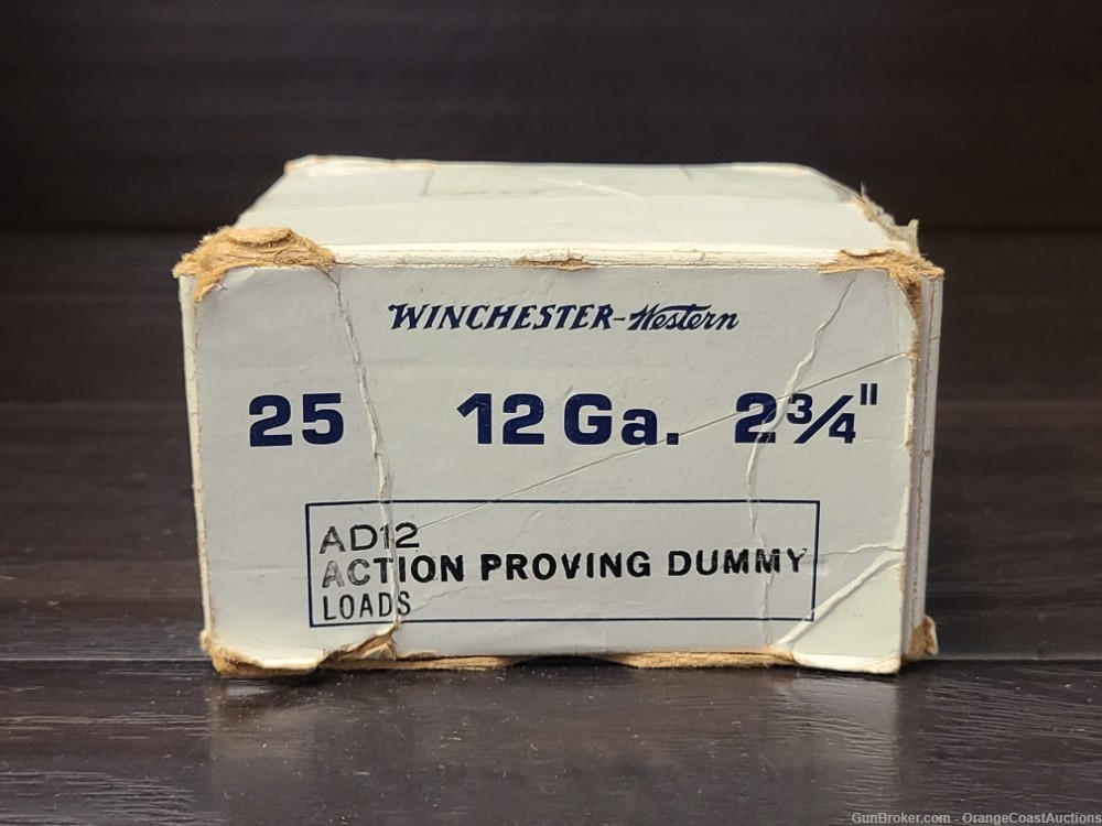 25 Rounds of Winchester Olin 12 Ga. 2-3/4" Action Proving Dummy ...