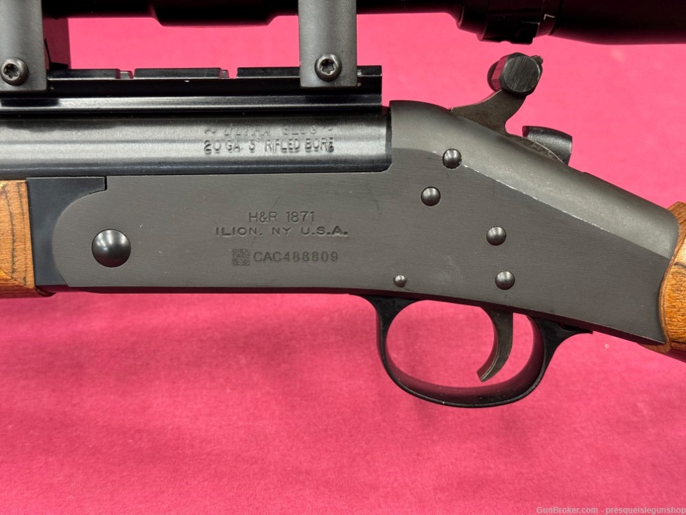 H&R - Ultra Slug - 20 Gauge - 24" Heavy Barrel - Single - Bushnell 3 ...