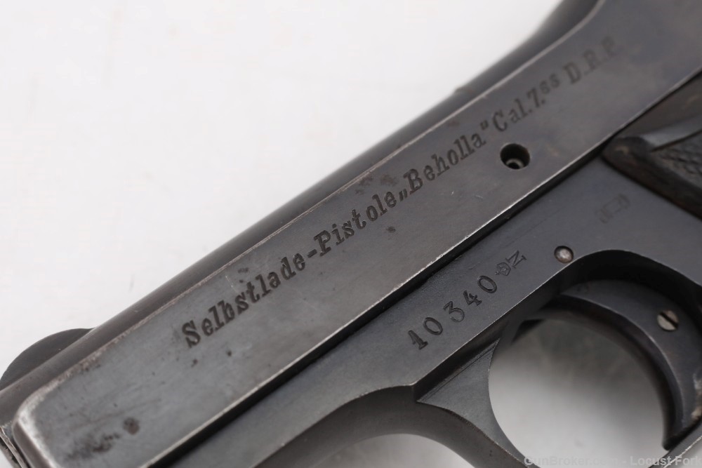 Becker & Hollander Suhl Beholla 7.62 32acp WWI Era 1915-18 Manuf C&R ...