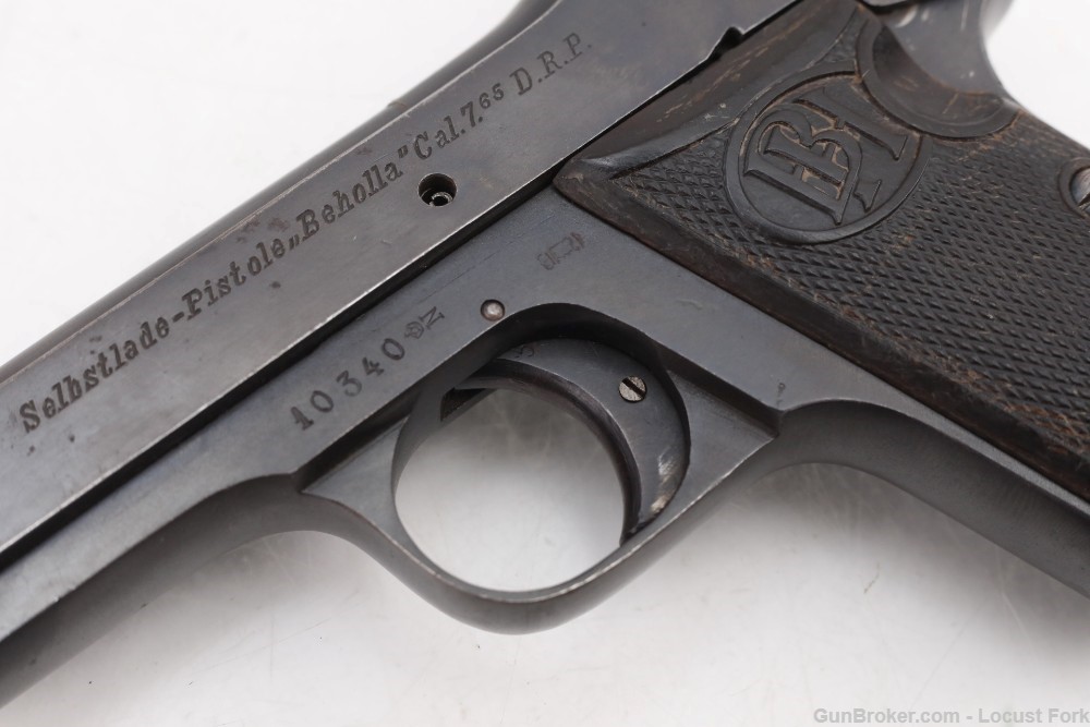 Becker & Hollander Suhl Beholla 7.62 32acp WWI Era 1915-18 Manuf C&R ...