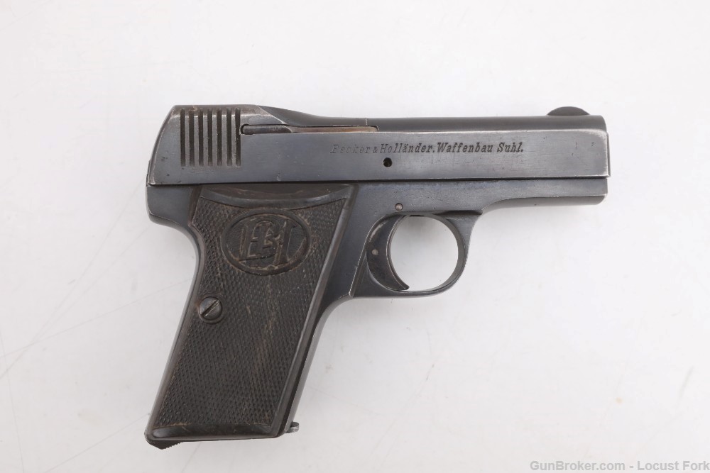 Becker & Hollander Suhl Beholla 7.62 32acp WWI Era 1915-18 Manuf C&R ...