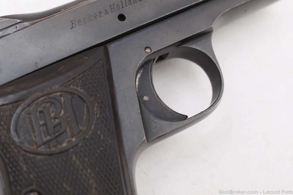 Becker & Hollander Suhl Beholla 7.62 32acp WWI Era 1915-18 Manuf C&R ...