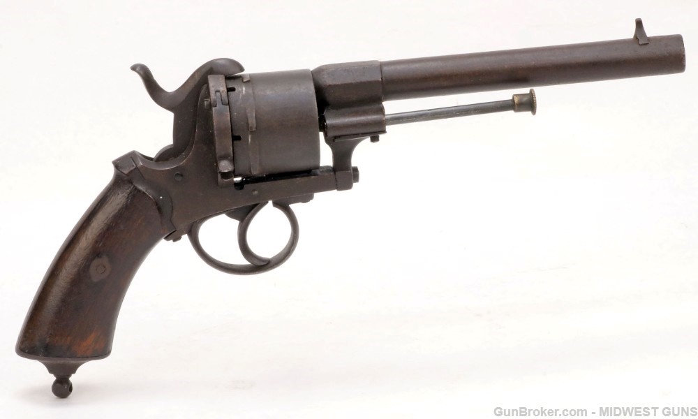 European Pinfire Revolver 11mm 6-Shot Revolver Antique - Antique Guns ...