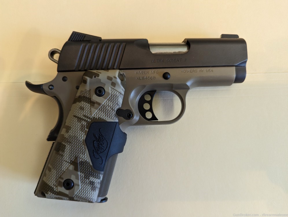 Kimber Ultra Covert II Custom Shop With Crimson Trace Camo Grips ...