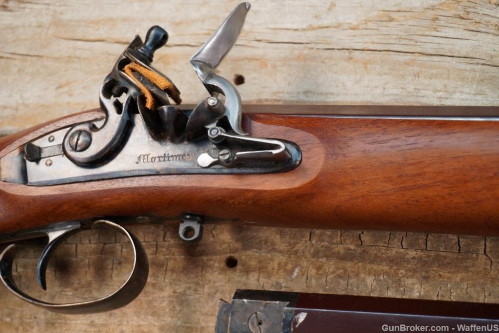 Pedersoli Mortimer flintlock TWO BARREL SET rifle & shotgun 12ga .54 ...