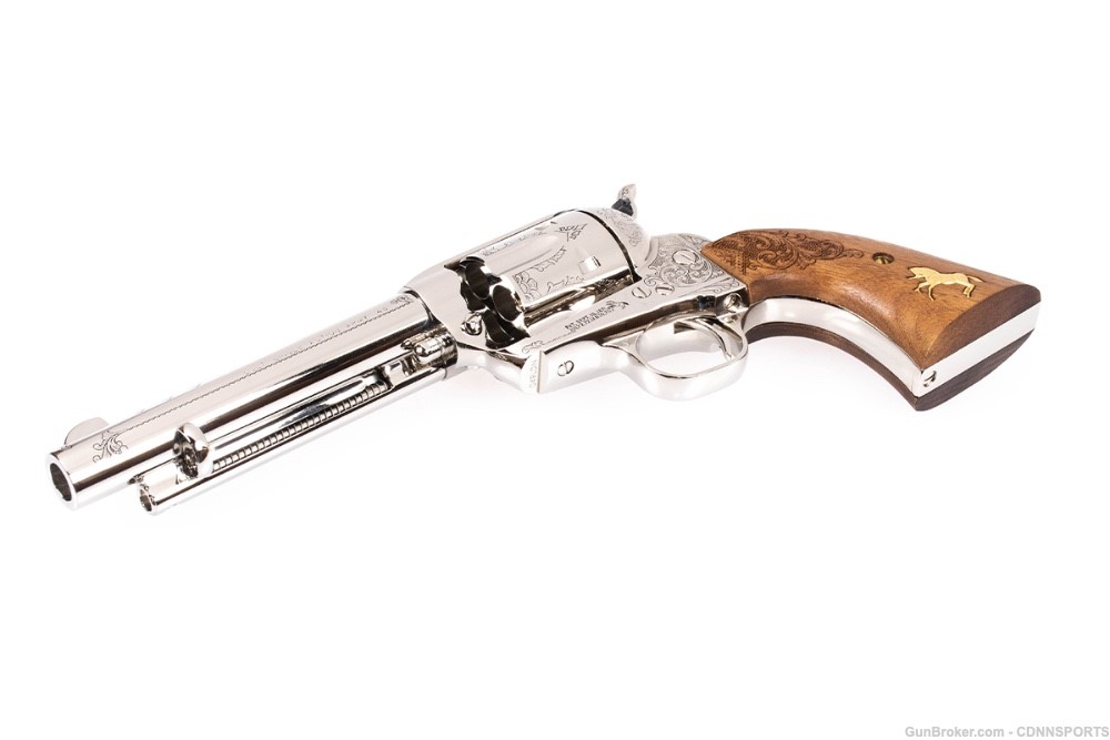 Colt NIMSCHKE Single Action NEWEST TALO Engraved Bright Nickel ...