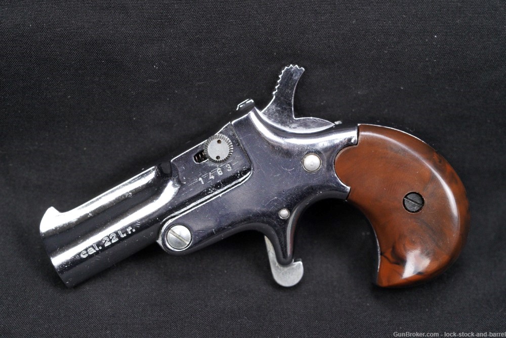 German Reck .22 LR Single-Action Top-Break Single-Shot Derringer 1960s ...