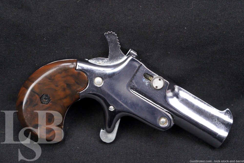 German Reck .22 LR Single-Action Top-Break Single-Shot Derringer 1960s ...