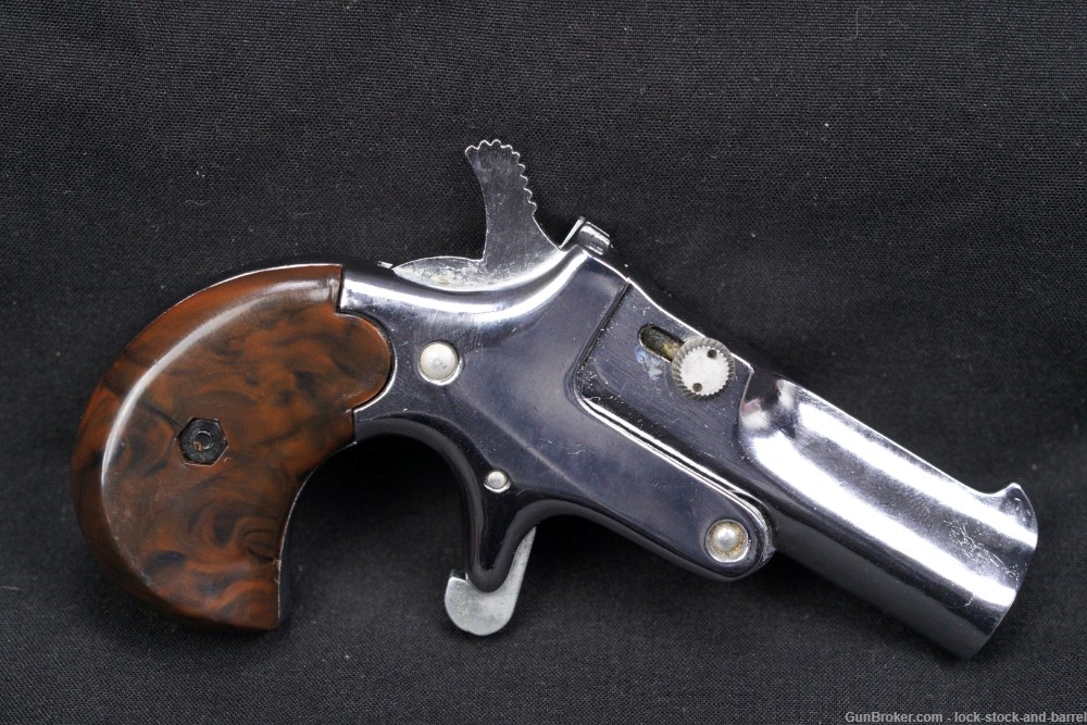 German Reck .22 LR Single-Action Top-Break Single-Shot Derringer 1960s ...