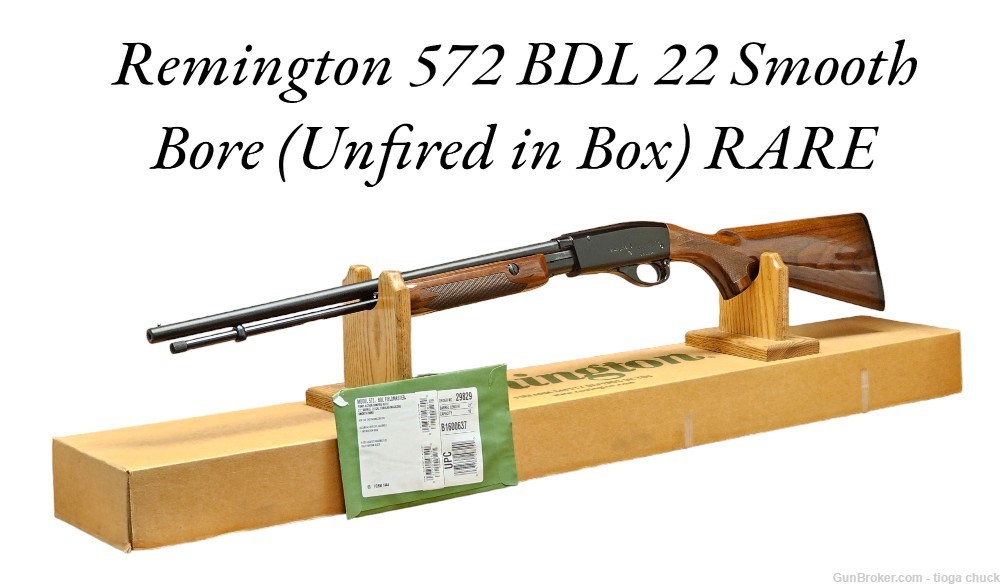 Remington 572 BDL Fieldmaster 22 Smooth Bore (Unfired in Box) "Ultra ...