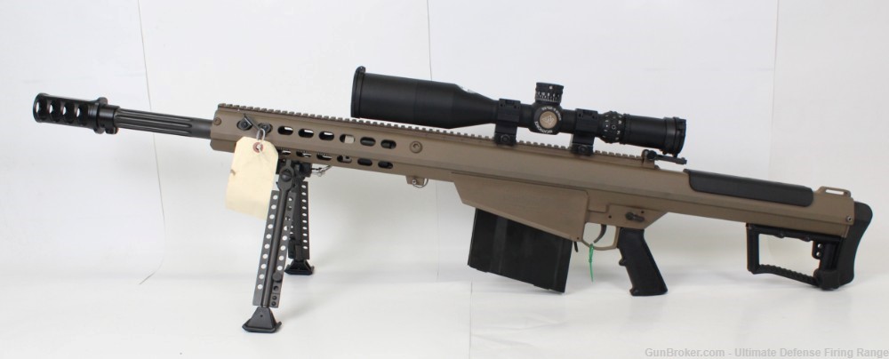 As new Barrett M107A1 20" FDE 50 BMG Semi Auto Nightforce ATACR 5-25X56 - Semi Auto Rifles at ...