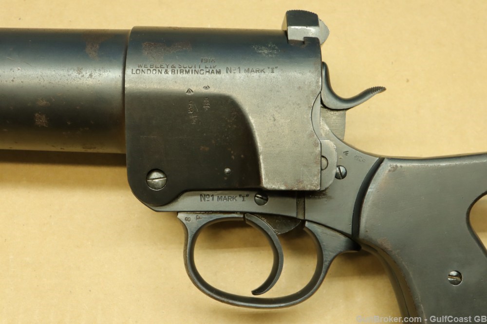 Webley & Scott No 1 Mark I Flare Gun With Stock GB0824WEB - WW1 & WW2 Collectibles at GunBroker ...