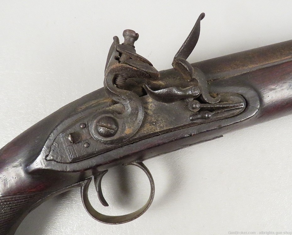 P BOND LONDON ANTIQUE MATCHED PAIR FLINTLOCK OFFICERS PISTOLS ...