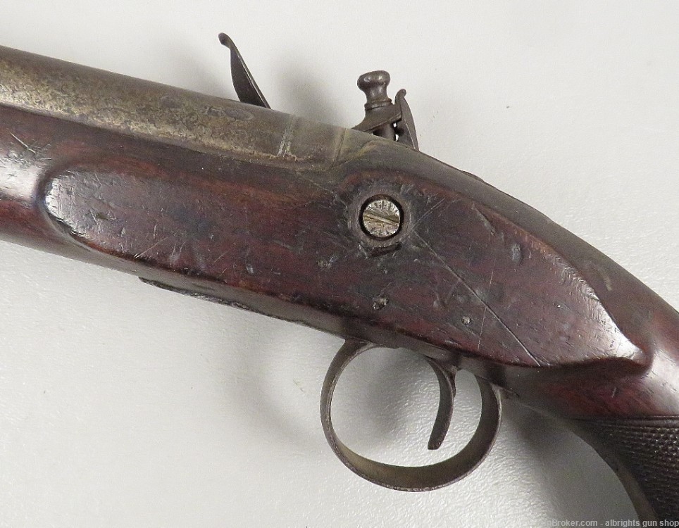 P BOND LONDON ANTIQUE MATCHED PAIR FLINTLOCK OFFICERS PISTOLS ...