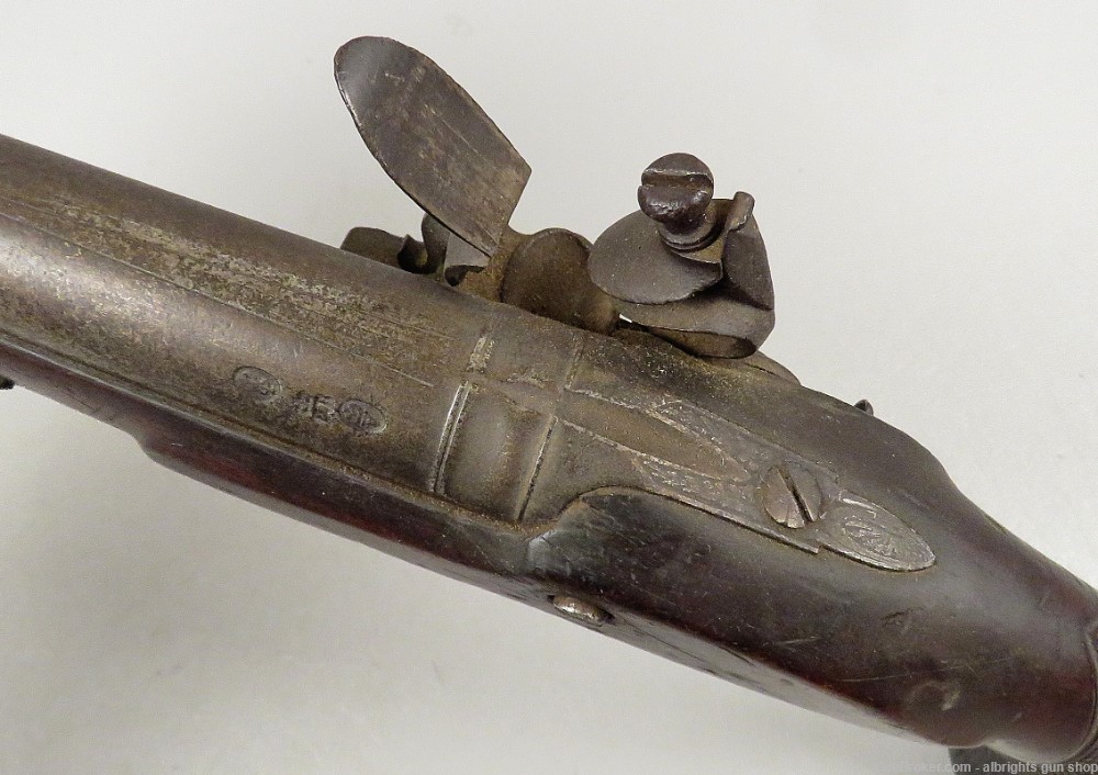 P BOND LONDON ANTIQUE MATCHED PAIR FLINTLOCK OFFICERS PISTOLS ...