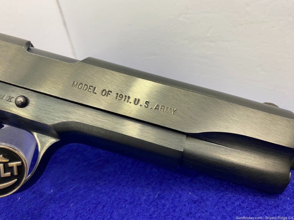 2007 Colt M1911 Model O Series 70 .45ACP Carbonia Blue *WWI ...