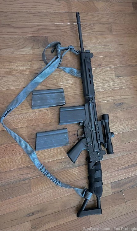 FN FAL Rhody Para Folding Stock & ARGY Para Stanag Scope Mount on SA58 ...