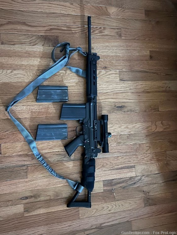 FN FAL Rhody Para Folding Stock & ARGY Para Stanag Scope Mount on SA58 ...