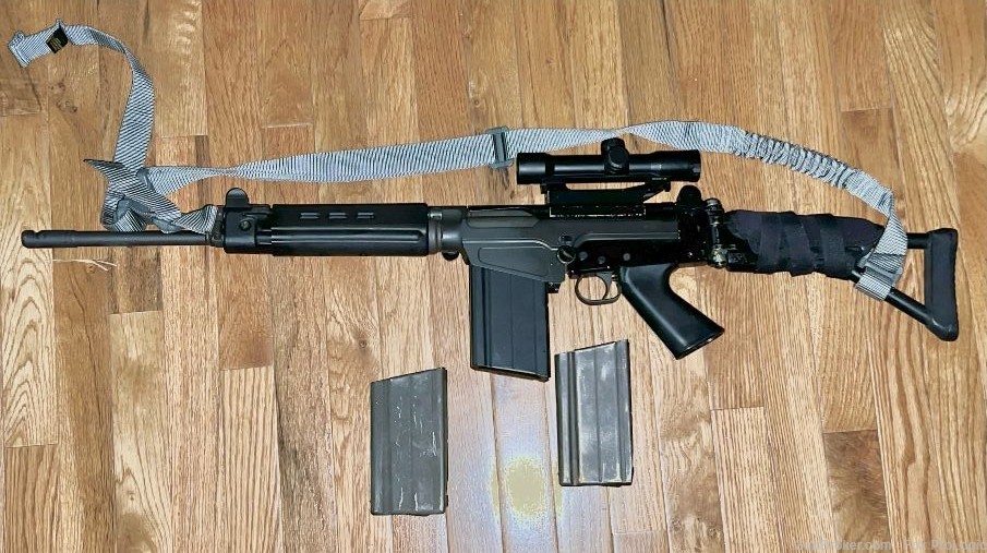 Fn Fal Rhody Para Folding Stock And Argy Para Stanag Scope Mount On Sa58