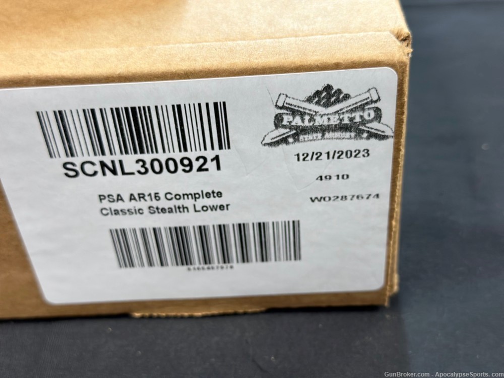 PSA AR15 Complete Lower Palmetto State Armory PA15 Stealth Lower PA-15 ...