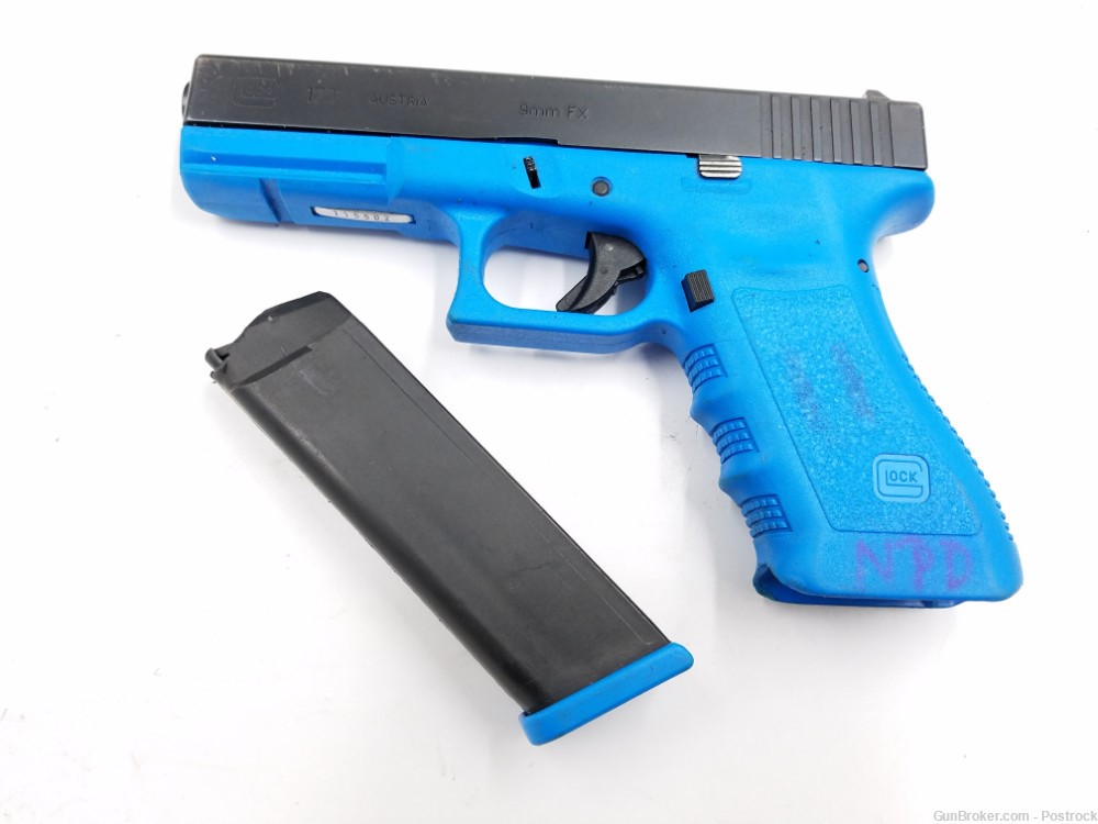 Glock 17T Gen 3 9mmFX/9mm FOF Training Pistol Simunition, One 10rd ...