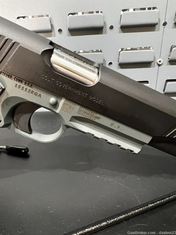 Colt 1911 Government Rail Gun M45A1 O1070CQB Two Tone 45 ACP - Semi ...