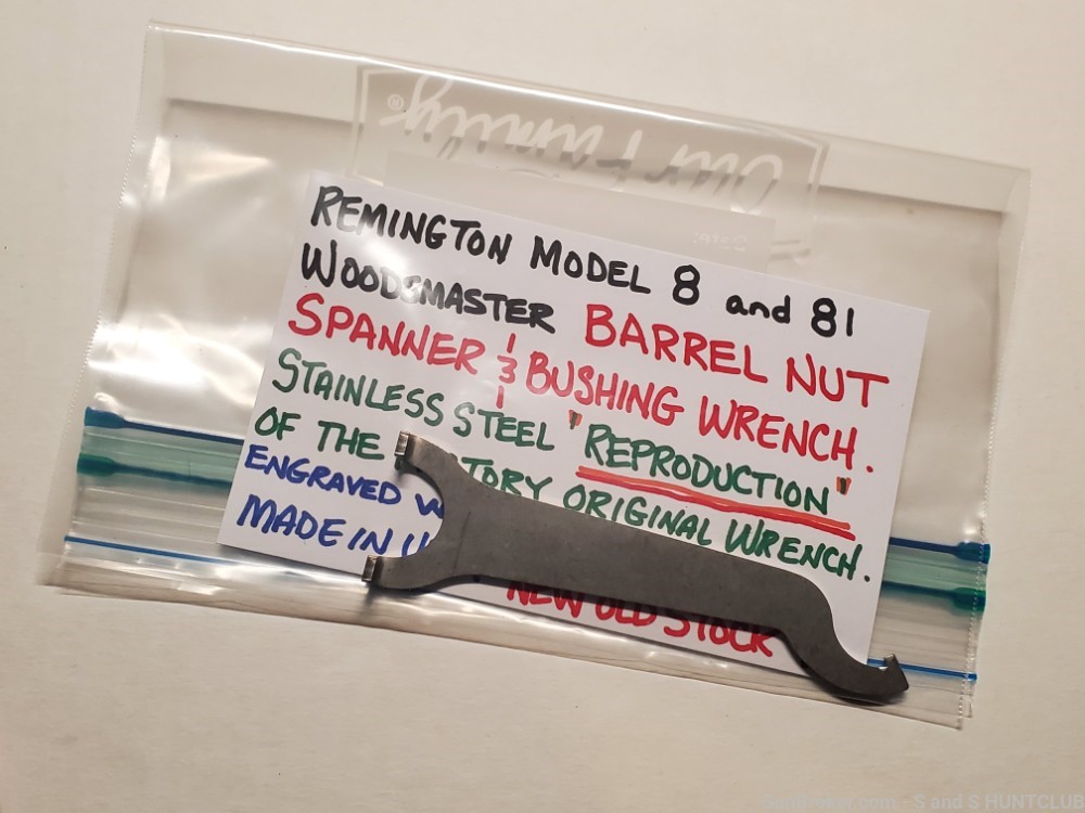 Remington Model 8 & 81 Woodsmaster SPANNER NUT & BARREL BUSHING WRENCH ...