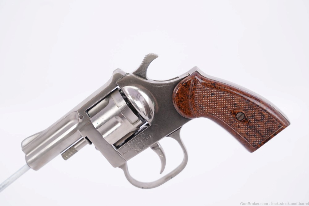 German Liberty Arms Model 21 Nickel .22 LR 2.18” Double Action Revolver ...