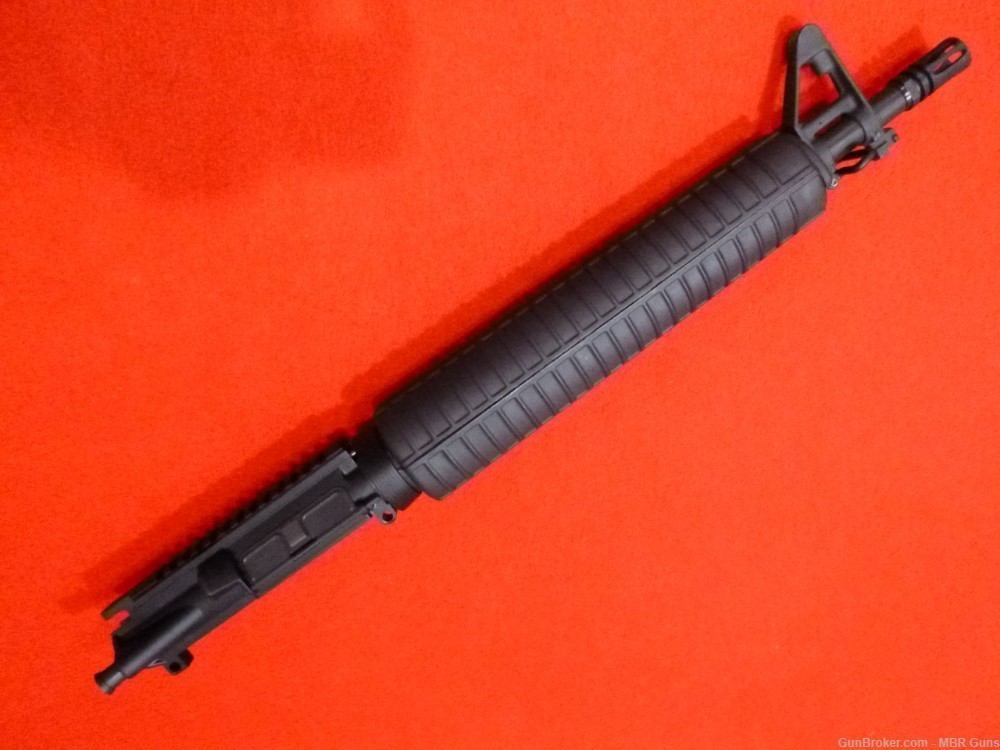 AR15 Upper Assembly 16" Dissipator Barrel A2 FSB Rifle Length Gas 5.56 ...