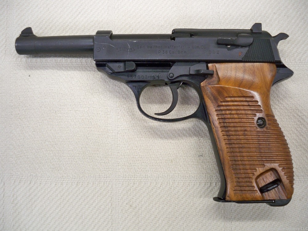 Walther P38 / P1 9mm W/ Wood Grips Very Nice Condition - Semi Auto Pistols at GunBroker.com ...