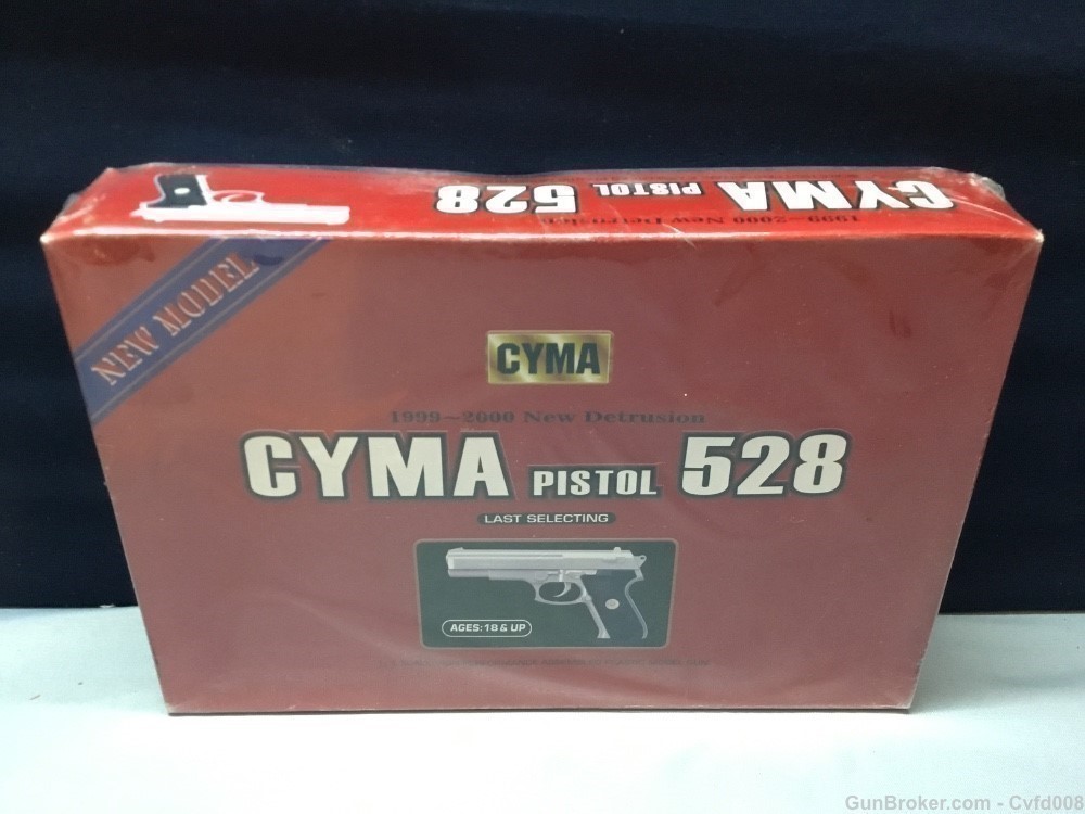 CYMA Pistol 528 6mm BB 1:1 Scale Double Action Semi Auto Design See ...