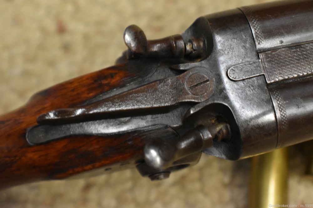 ANTIQUE DUMOULIN "THE INTERCHANGABLE" 12 GA SAWED OFF 20" STEEL BBLS ...