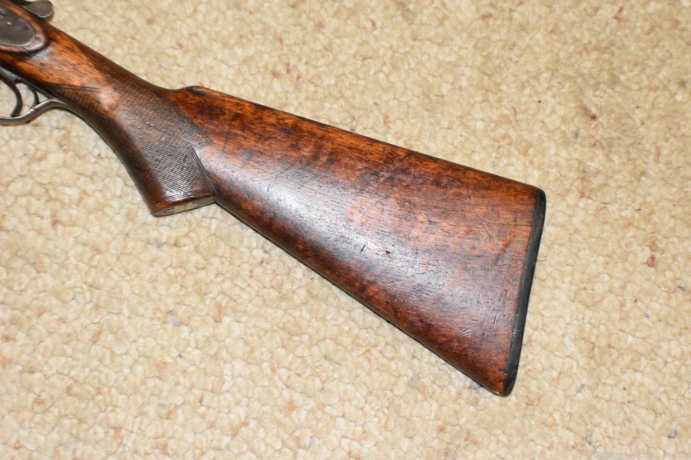 ANTIQUE DUMOULIN "THE INTERCHANGABLE" 12 GA SAWED OFF 20" STEEL BBLS ...