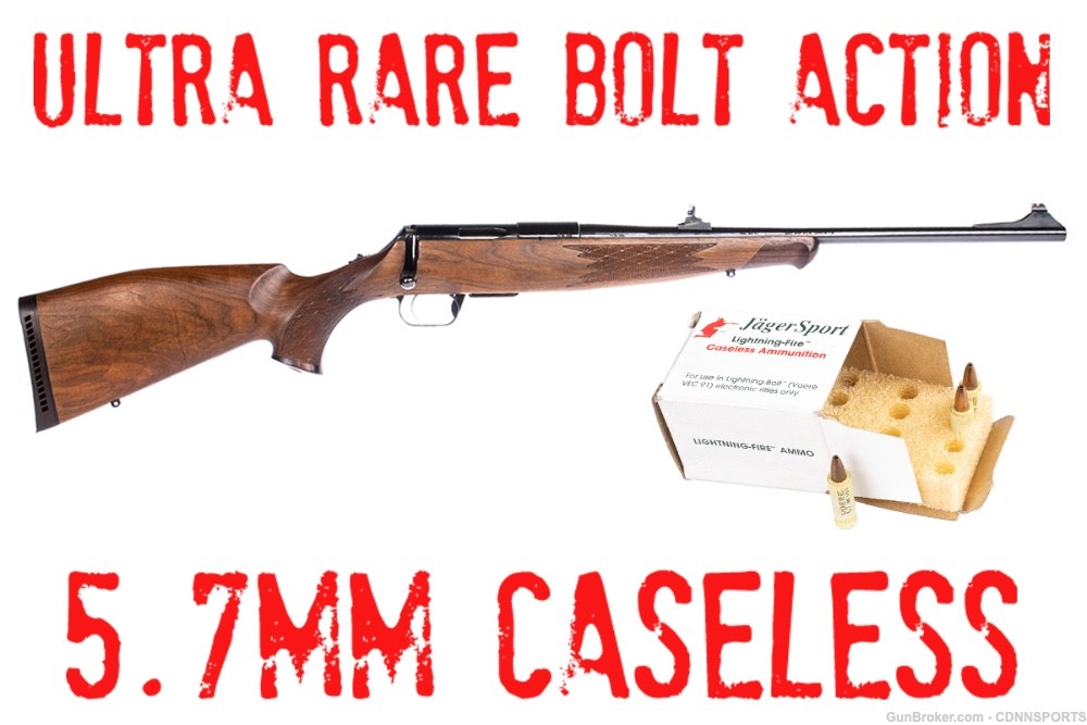 Austrian VOERE VEC 91 Caseless 5.7 UCC Bolt Rifle Developed with HK G11 ...