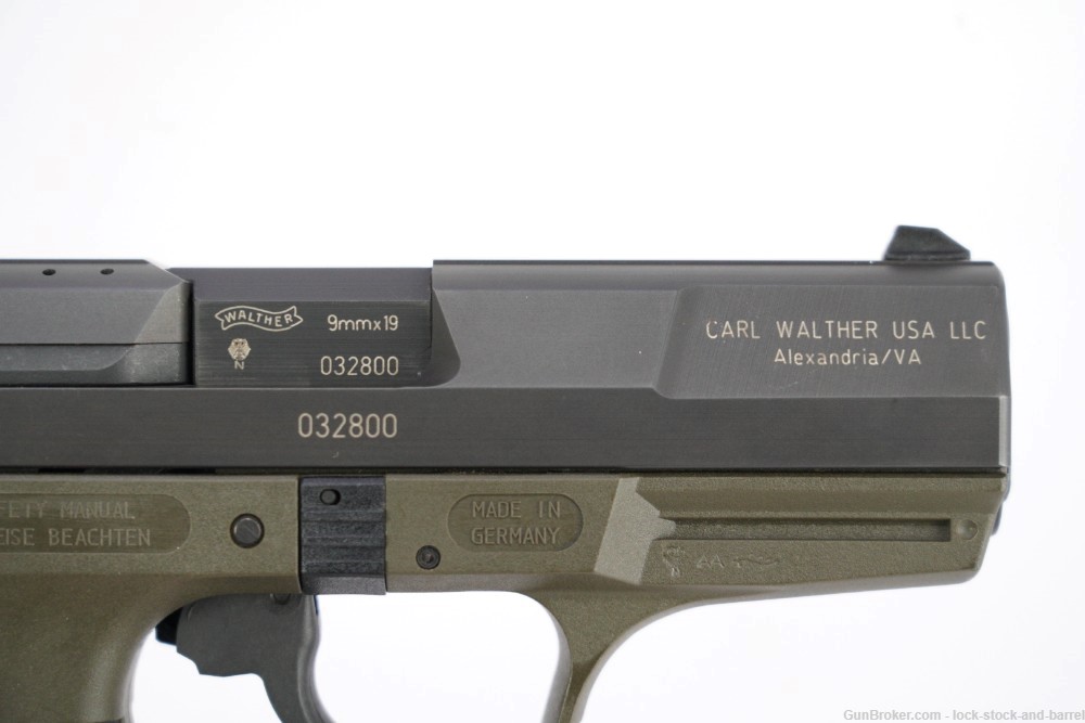 Walther P99 P-99 OD Green 9mm 4" Striker-Fired Semi-Auto Pistol 2000 NO ...