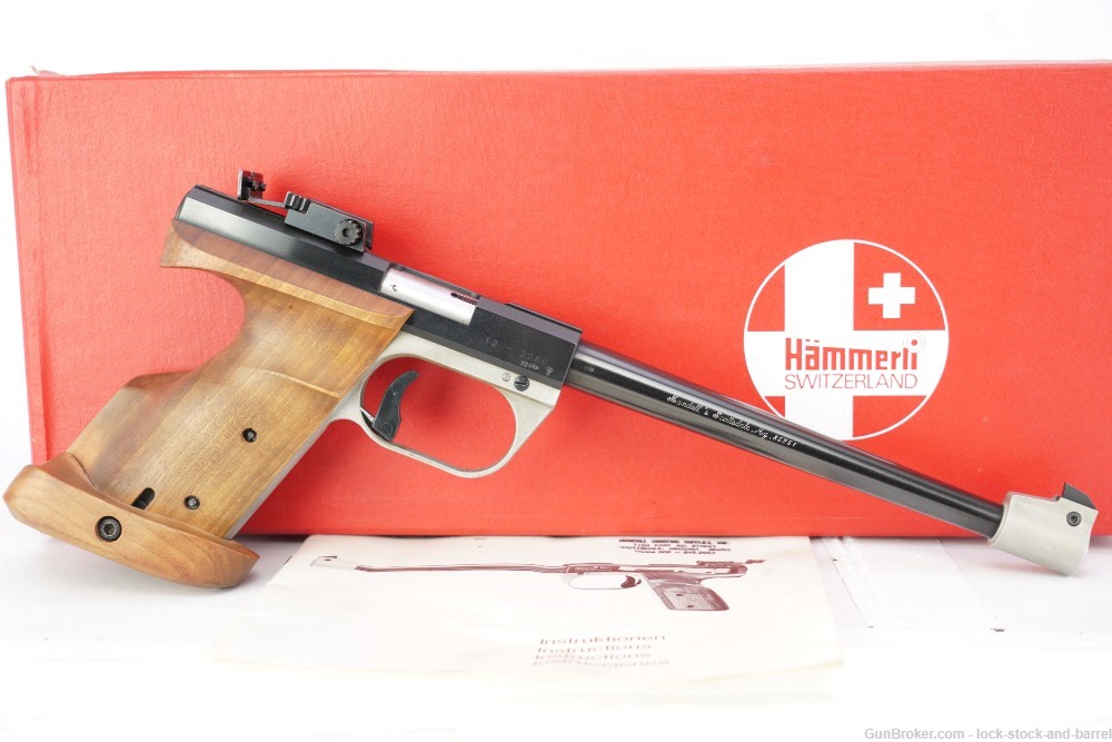Hammerli Model 120 .22 Long Rifle LR 10” Single Shot Olympic Free ...