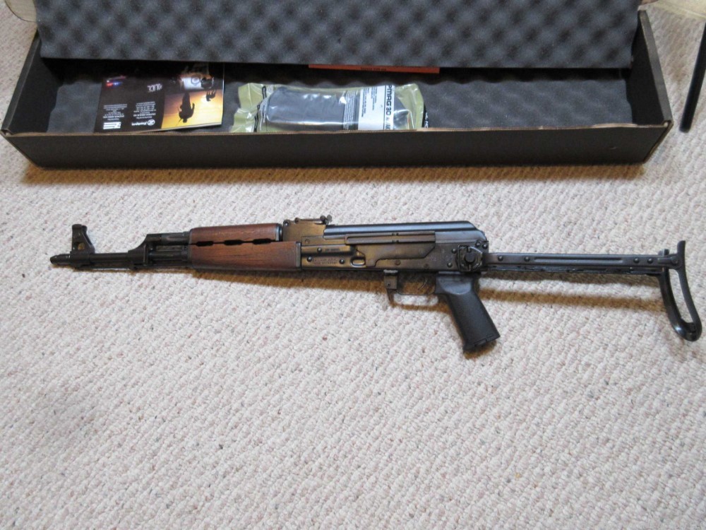 Zastava M70 ZPAP Underfolder 7.62x39 16" AK-47 Walnut handguard 1-30rd ...