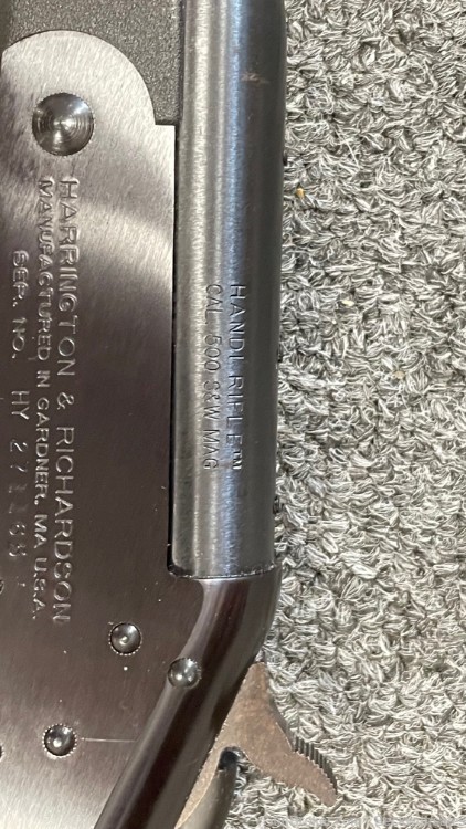 H&R Handi Rifle .500 S&W Mag 22IN BBL - Single Shot Rifles at GunBroker ...