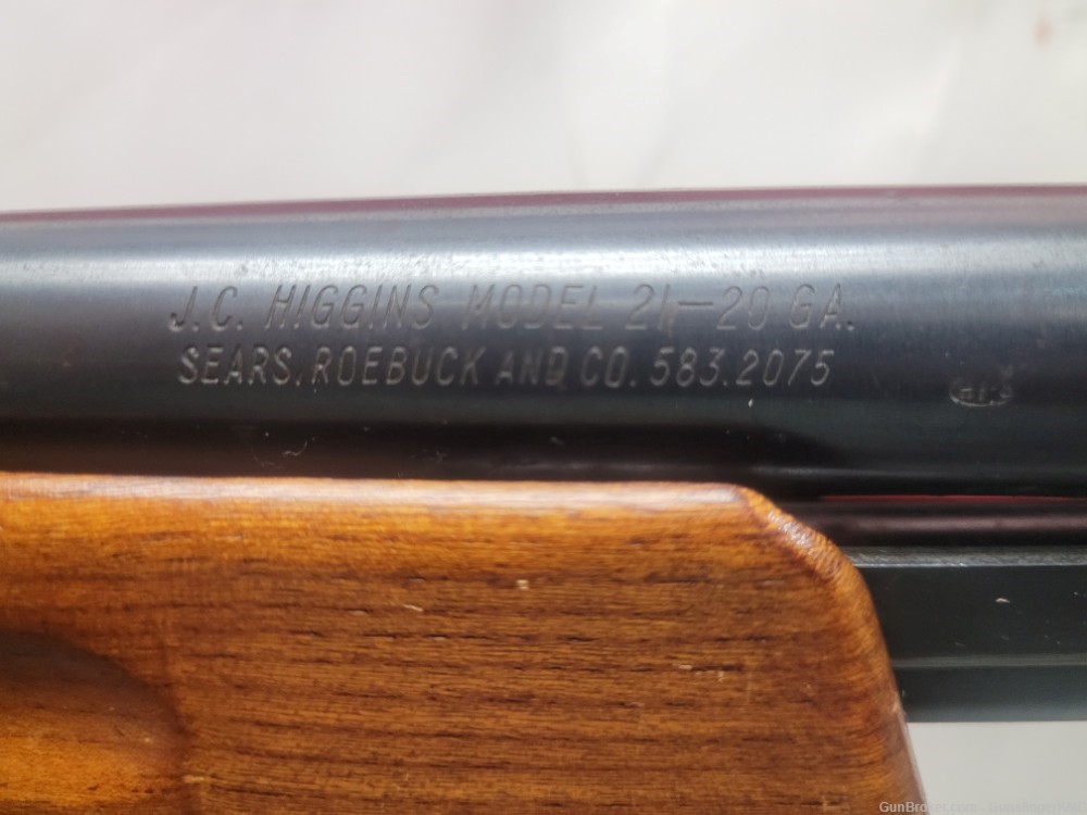 JC HIGGINS MODEL 21 - Pump Action Shotguns at GunBroker.com : 1031635679