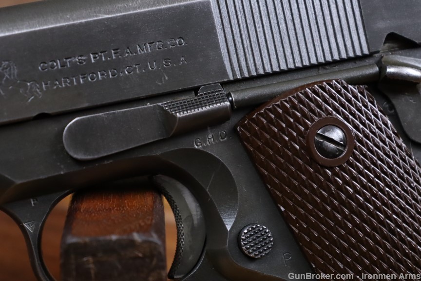 Nice Colt 1911A1 WWII Vintage Made 1943 45 ACP WW2 Original 1911 - Semi ...