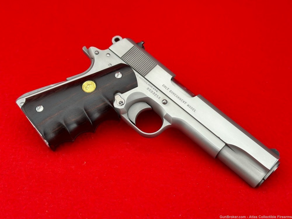 1989 Colt 1911 Delta Elite / Government Model 10mm *CUSTOM WOOD GRIPS ...