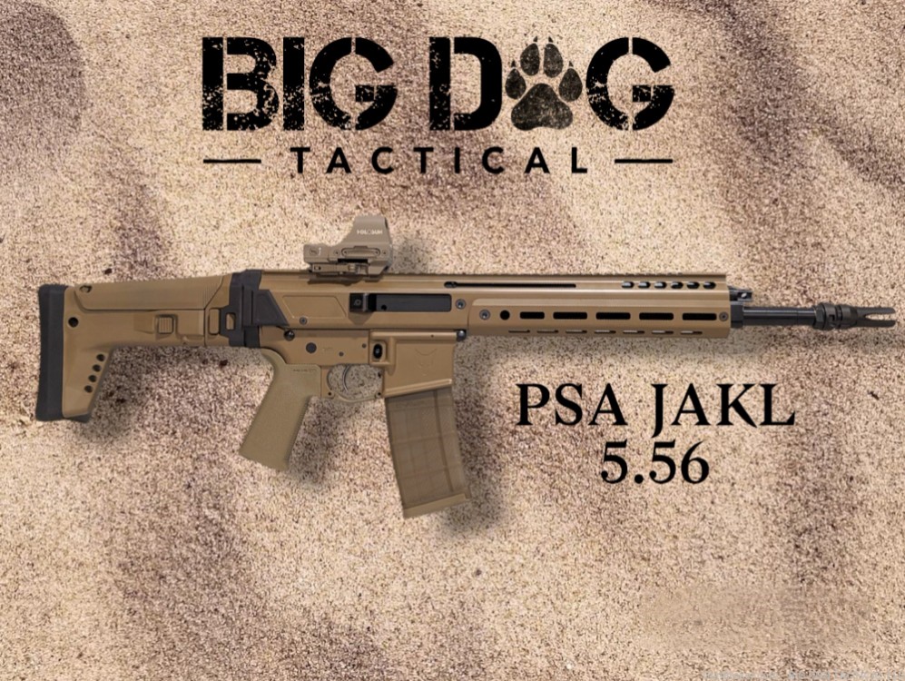 PSA JAKL 13.7" 5.56 EPT F5 STOCK RIFLE FDE, HOLOSUN 510C BUNDLE, SCAR ...